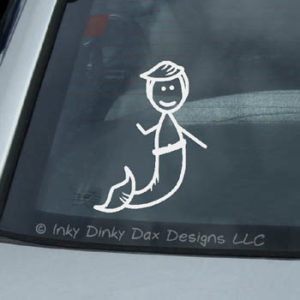 Man Stick Figure Decal (Mermaid Set) – Sew Dog Crazy